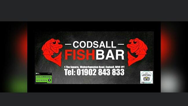 Menu at Codsall Fish Bar, Wolverhampton