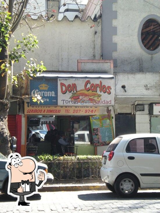 Menu at Tortas Don Carlos restaurant, Mexico City, Hamburgo 98-G-98-G