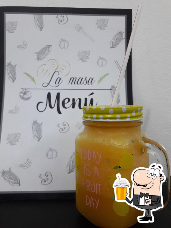 Menu at La Masa restaurant, Medellín