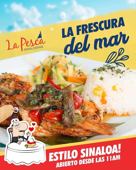 Menu at La Pesca Sinaloense restaurant, Saltillo, Boulevard Rufino ...