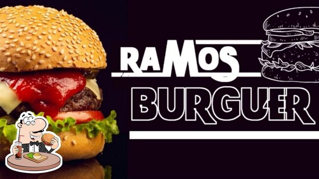 Menu at Ramos Burger restaurant, Pirenópolis