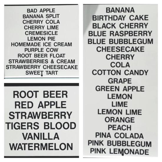 Menu at The Shave Ice Barn & Sweets, Dyersburg