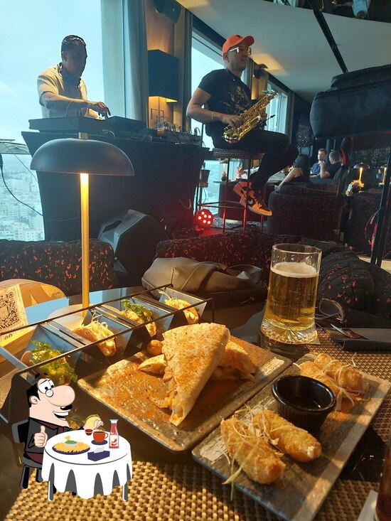 Menu au Sky 28 pub et bar, Casablanca