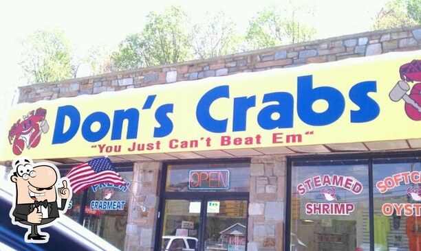 Menu at Don's Crabs restaurant, Bel Air