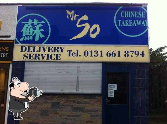 Menu at Mr So fast food, Edinburgh