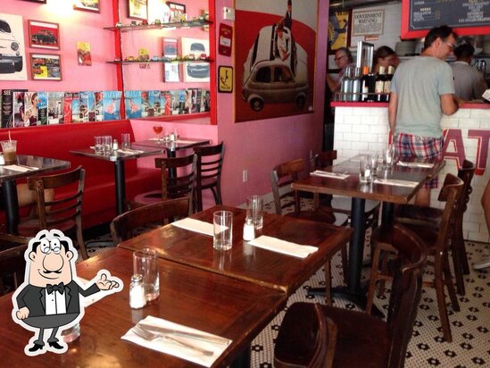 Menu at Fiat Café restaurant, New York City, 203 Mott St