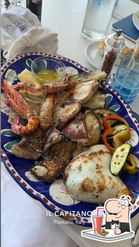Menu at Il Capitano restaurant, Positano