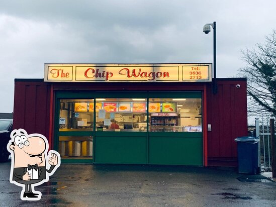 Menu at Chip Wagon fast food, Craigavon