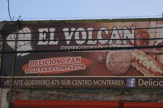Menu at Panadería el Volcán, Monterrey