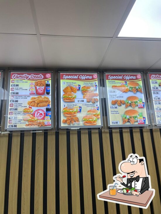 Menu at Mays chicken, Leicester