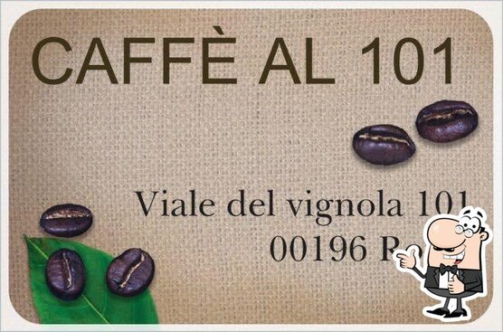 Menu da Caffè al 101 pub & bar, Roma, Viale del Vignola
