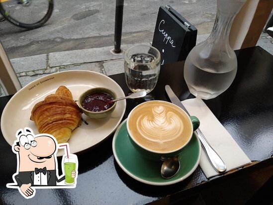 Menu at Cuppa Gallery cafe, Paris