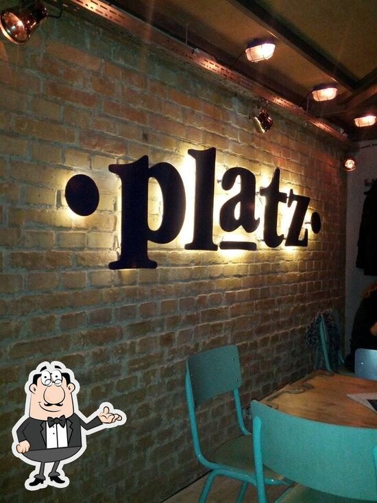Menu at Platz restaurant, Budapest