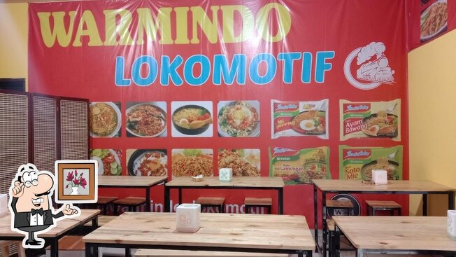 Menu at Warmindo Lokomotif restaurant, Sukoharjo