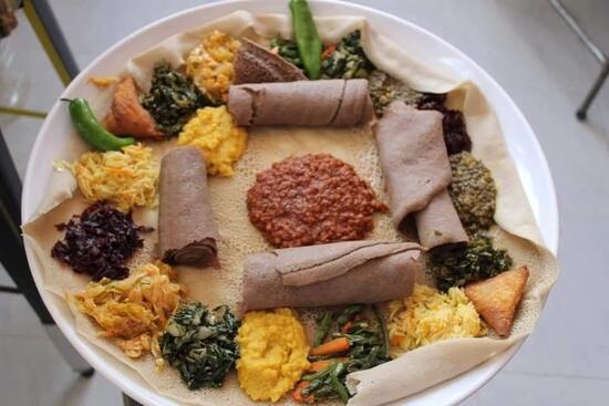 Carta de Mesob bini Ethiopian Restaurant, Estambul