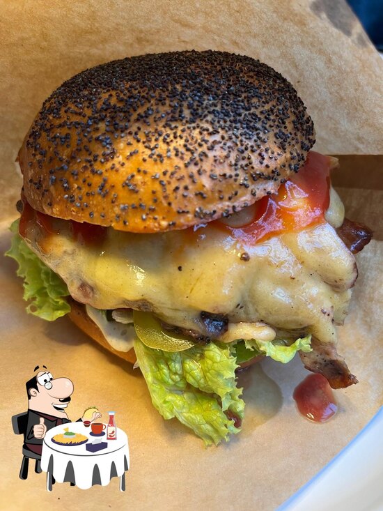 Menu at Burgerlab restaurant, Warsaw