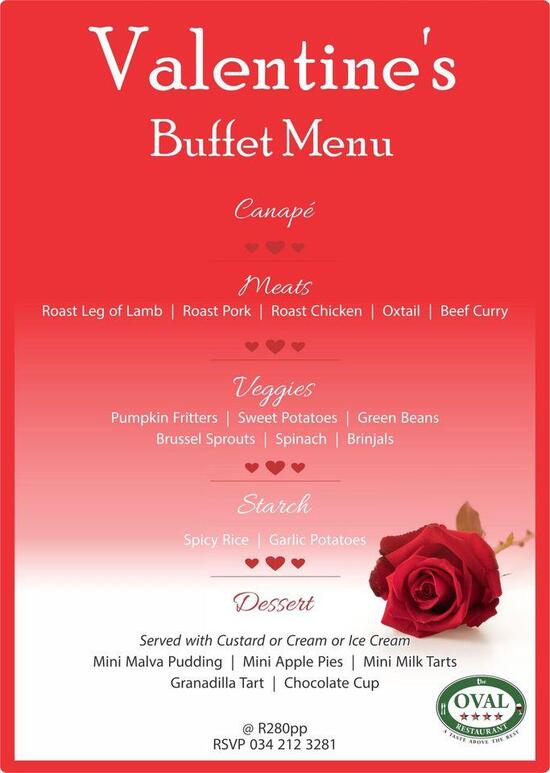 Menu at The Oval B&B and Restaurant Dundee, Dundee