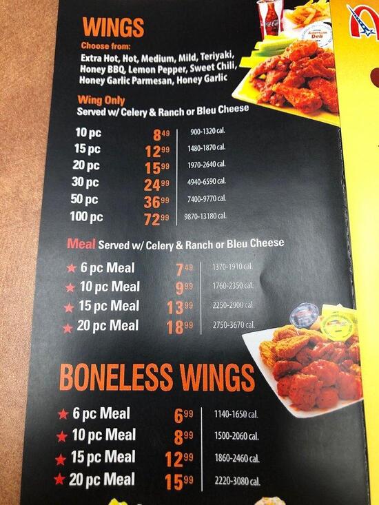 Menu at American Deli fast food, Marietta, 180 Cobb Pkwy SE Ste 20