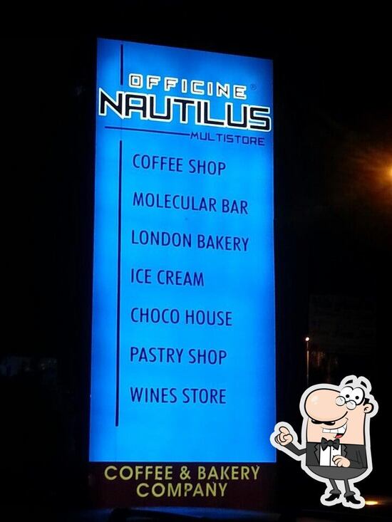 Menu at Nautilus cafe, Lago Patria