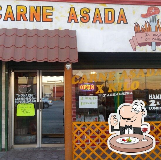 Menu at Carne Asada Júpiter restaurant, Ciudad Juarez