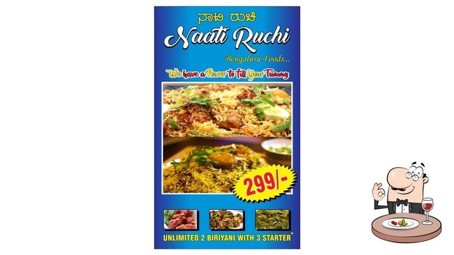 Menu at NAATI RuChi, Bengaluru, no 19/2