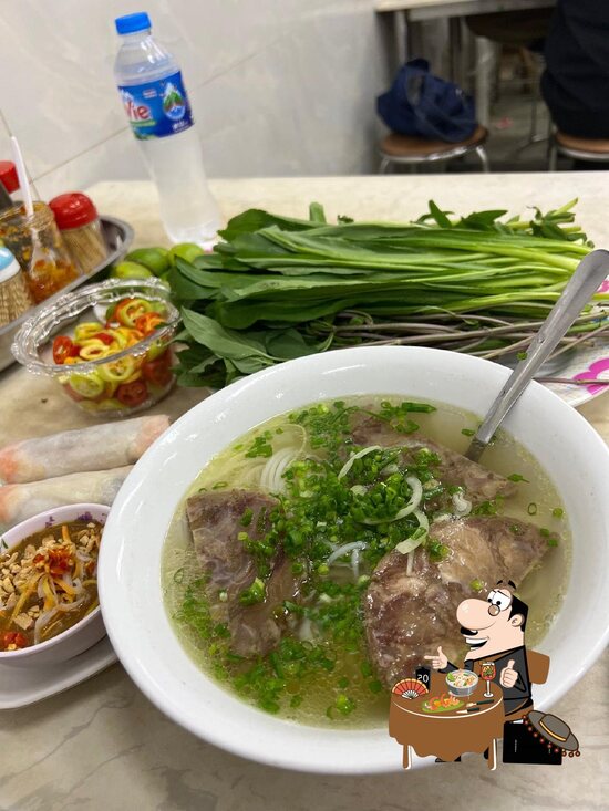 Menu at Phở Hòa Pasteur restaurant, Ho Chi Minh City, 260C Pasteur