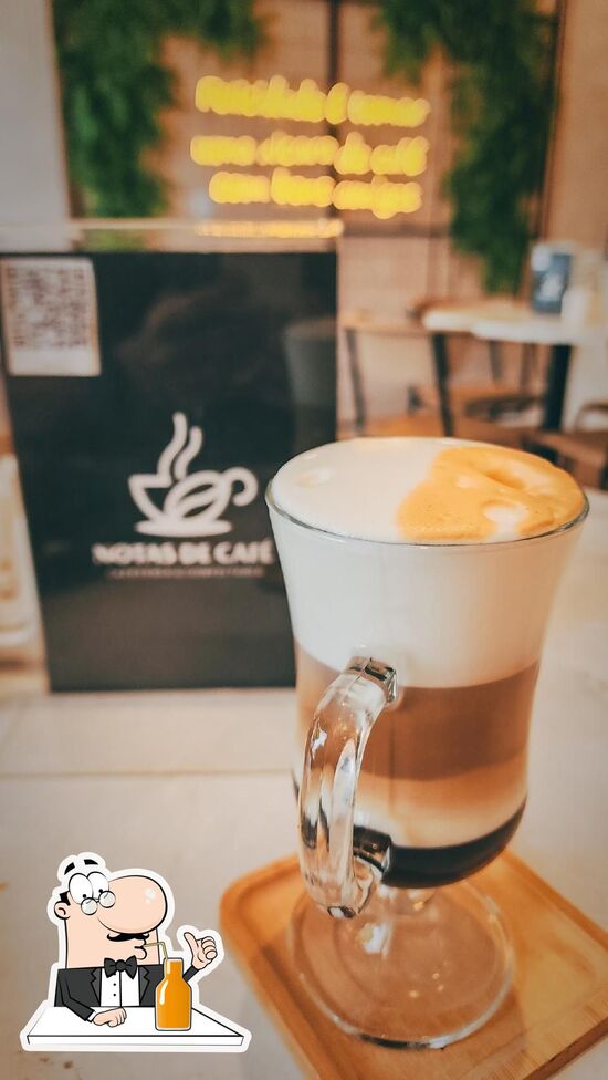 Menu at Notas de Café, Belém