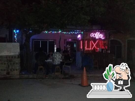 Menu at Lux Coffee, Dzilam de Bravo