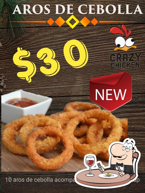 Menu at CrazyChicken restaurant, Ciudad Jiménez