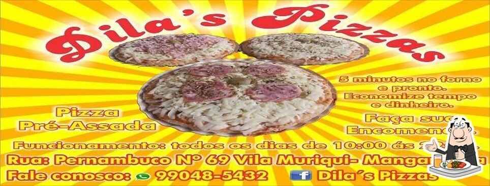 Menu at Dila's Pizzas pizzeria, Mangaratiba