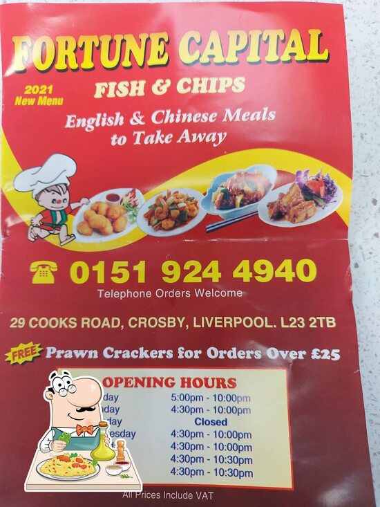 Fortune Capital, Liverpool - Restaurant menu, prices and reviews