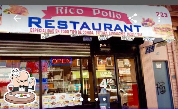 Menu at Rico Pollo and Cake restaurant, Passaic