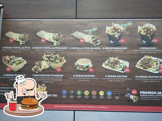 Menu at Bafra Kebab pub & bar, Kielce