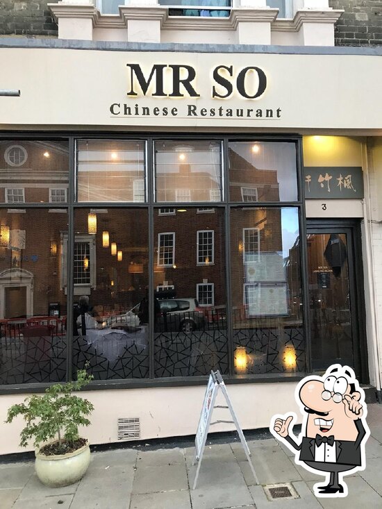 Menu at Mr So restaurant, Winchester