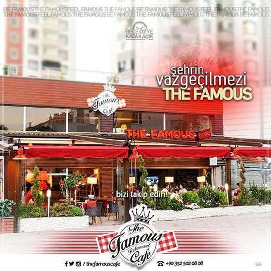 Carta de The Famous Cafe, Talas, Kayseri/Talas