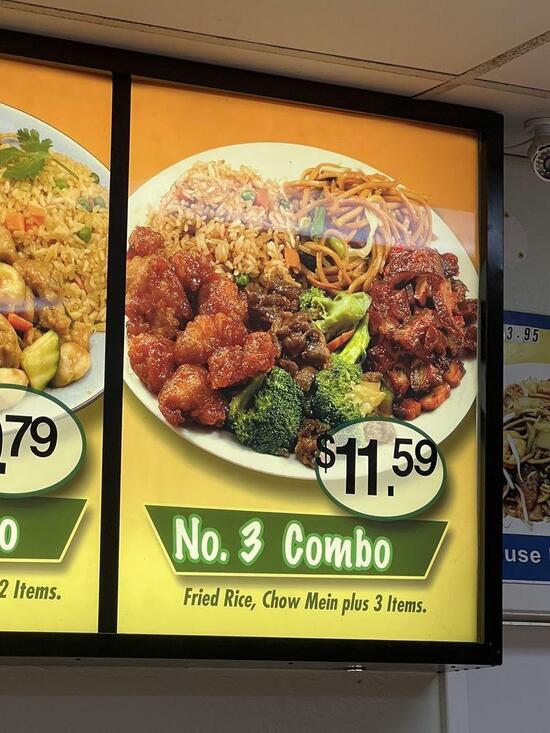 Menu at Ho Choy's Chinese Food restaurant, Riverside