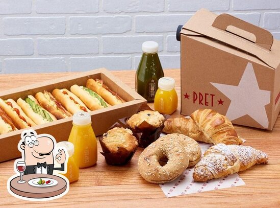 Menu at Pret a Manger restaurant, Jersey City, 30 Mall Dr W