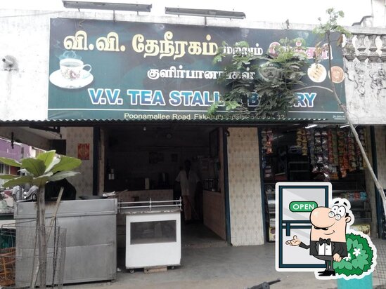 Menu at V.V. Tea Stall & Bakery, Chennai