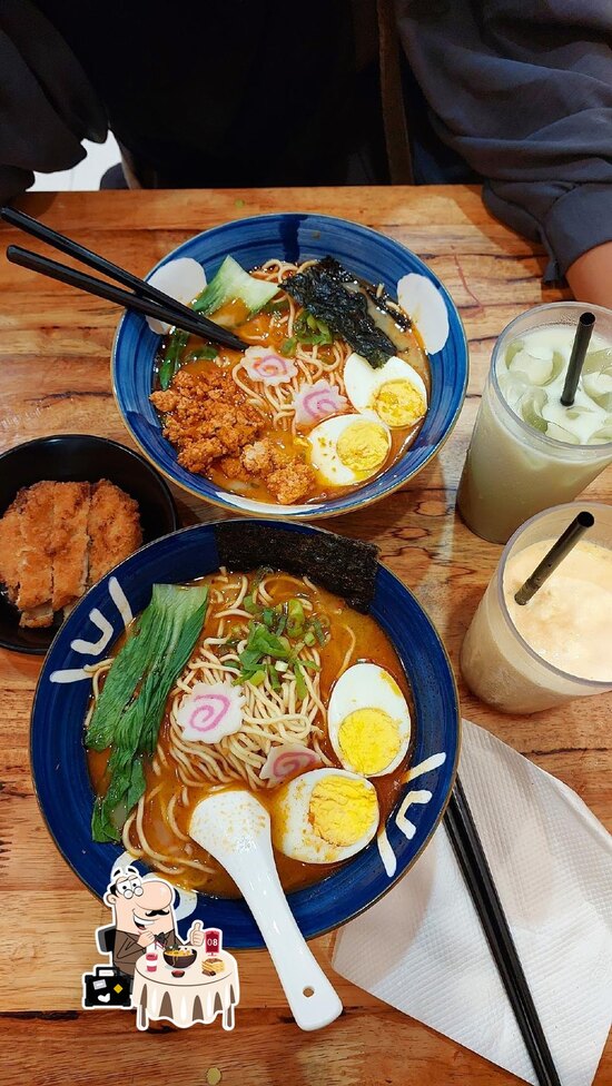 Menu at Saburo ramen padang restaurant, Padang
