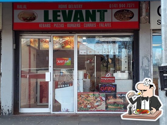 Menu at Levant restaurant, Glasgow