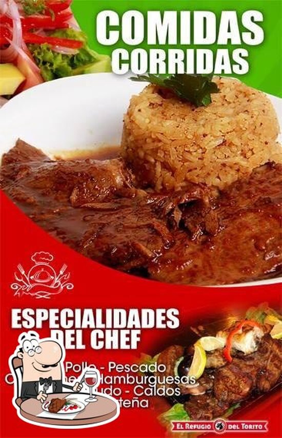 Menu at El refugio del torito cafe, Monterrey