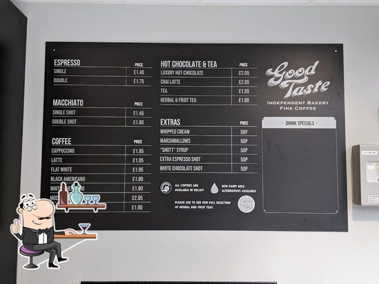 Carta de Good Taste Bakery, Fleet