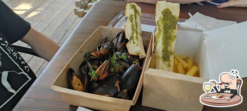 Menu at Mussels and Oysters restaurant, Anapa