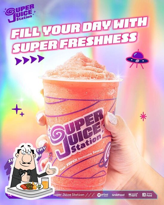 Menu at Super Juice Station DC Mall cafe, Batam