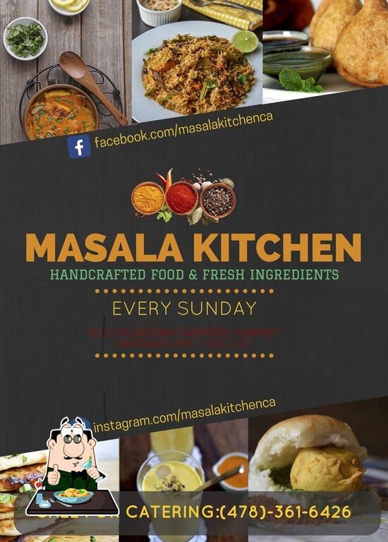 Menu at Masala Kitchen restaurant, Pasadena
