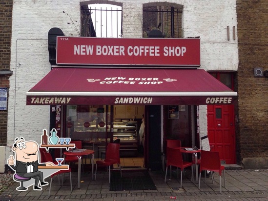 Menu at New Boxer Coffee Shop cafe, London