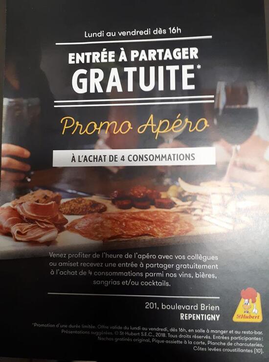 Menu at Rôtisserie St-Hubert BBQ, Repentigny, 201 Boulevard Brien