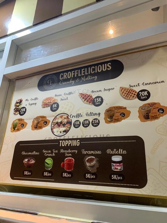 Carta del café Warunk Supernormal, Madiun