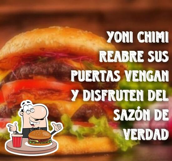 Menu at Yoni Chimi restaurant, Santo Domingo