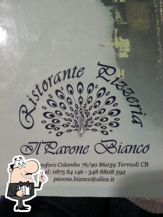 Menu da Il Pavone Bianco. Ristorante,pizzeria, Termoli